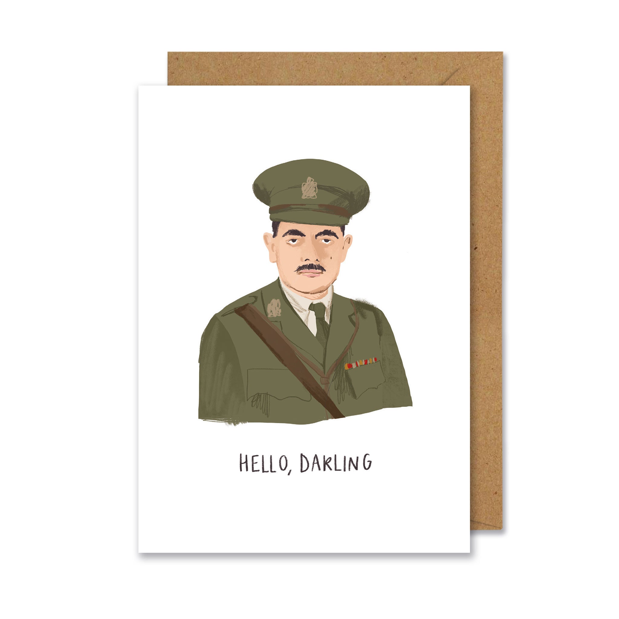 Hello Darling A6 Card Inspired by Black Adder Anniversary - Etsy UK