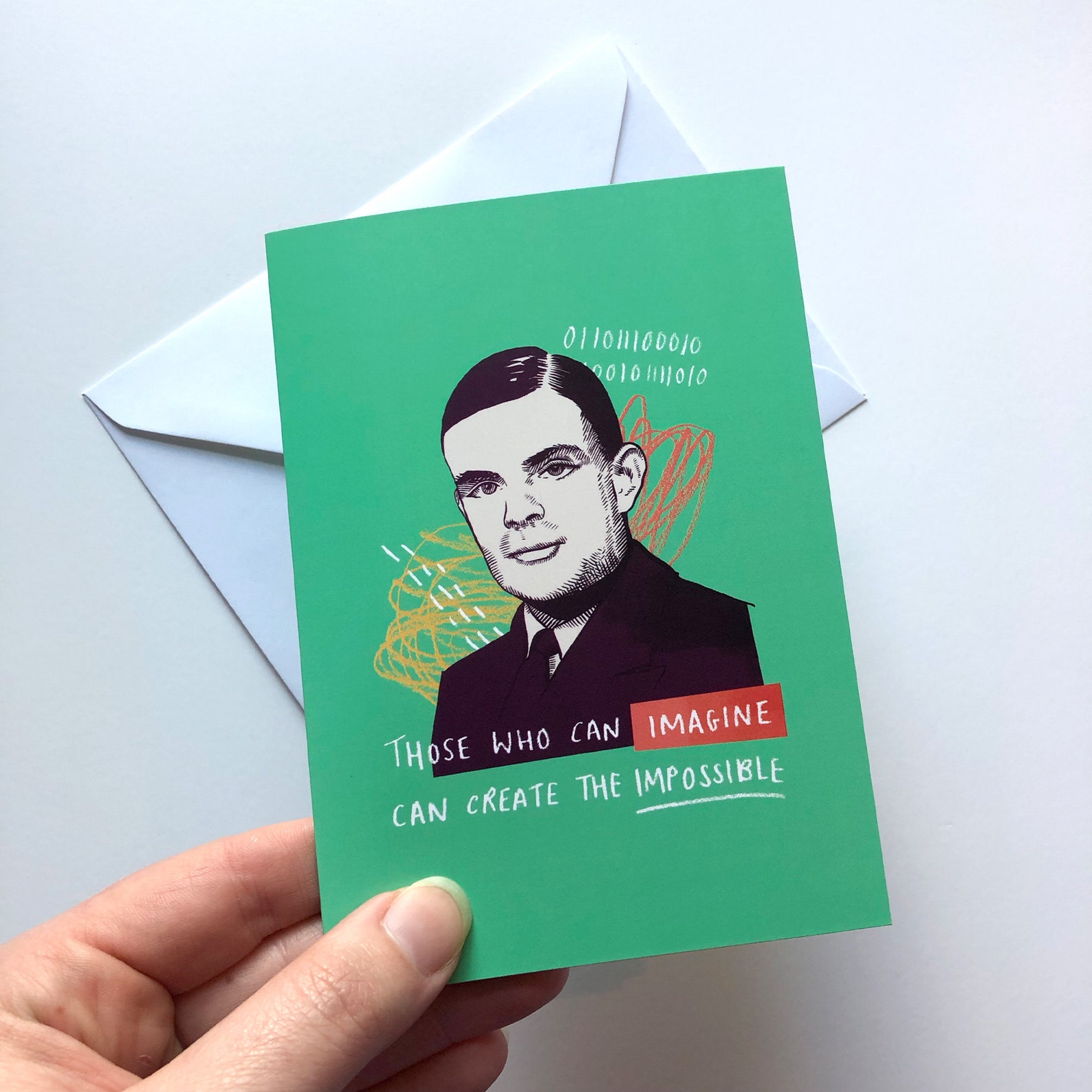 Alan Turing Quote A6 Card | Inspiring Science Card | Uplifting Card ...