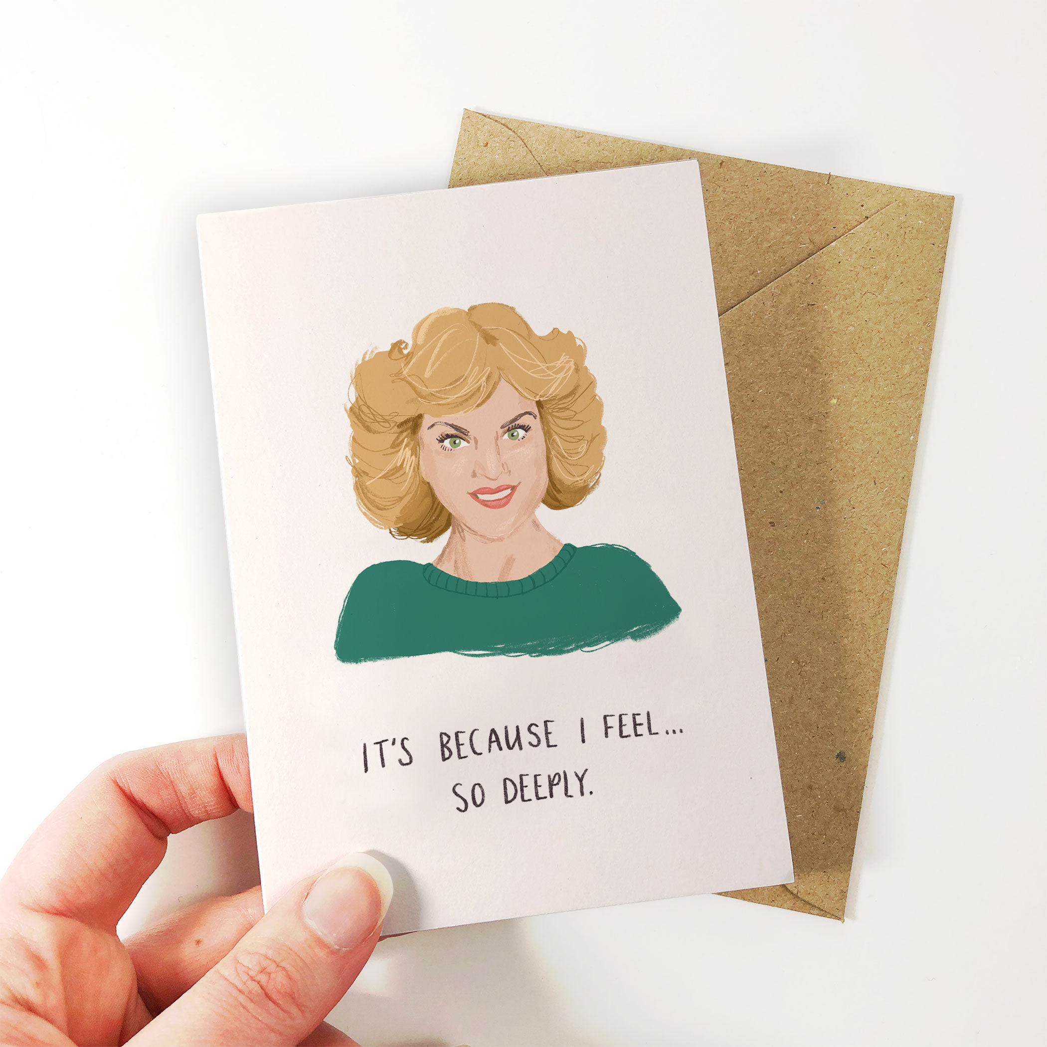 It's Because I Feel so Deeply A6 Card Inspired by the - Etsy