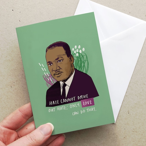 Martin Luther King Jr Quote Card Inspiring Card MLK Quote | Etsy UK