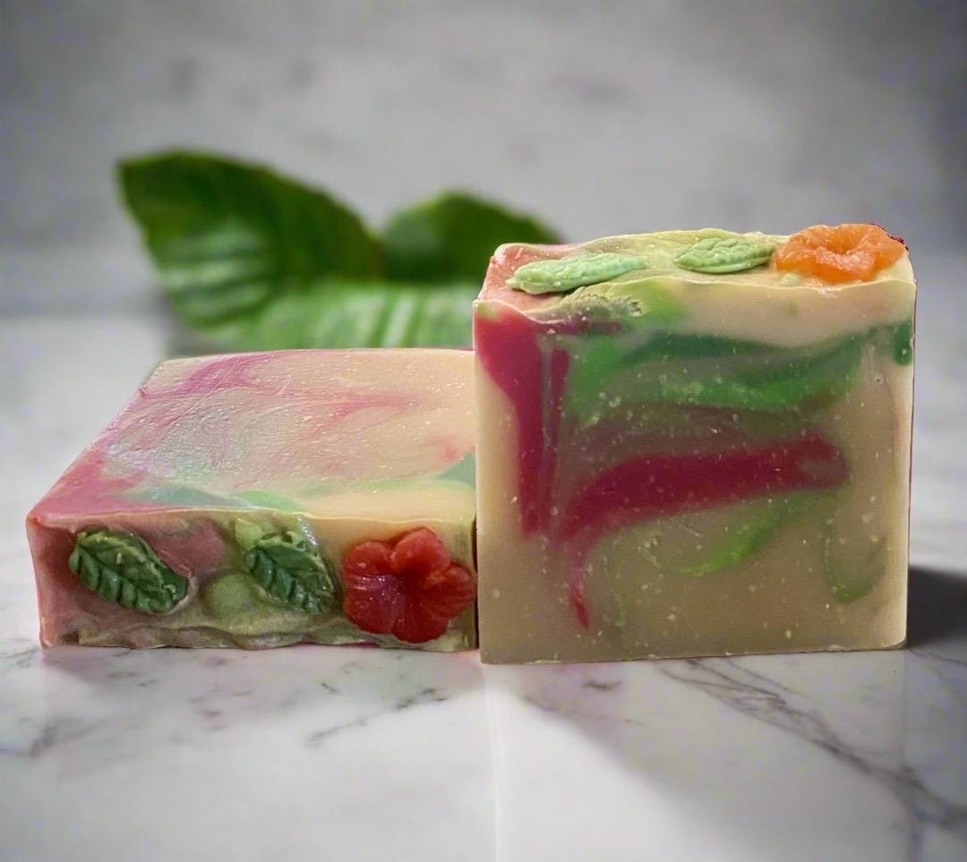 HAWAIIAN HIBISCUS, Floral, Scented, Handmade, Artisan Soap|tropical ...