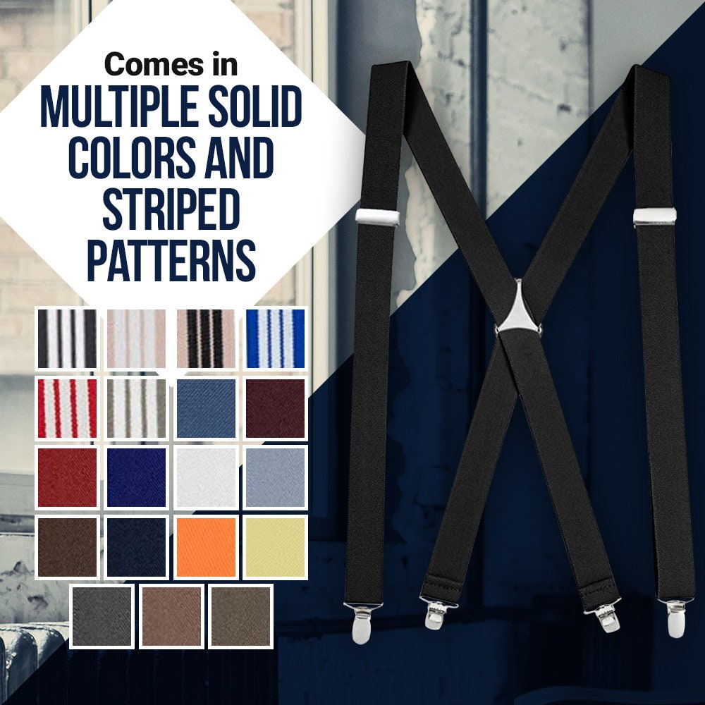 Hold'em Suspender for Men X-back Adjustable Straight - Etsy