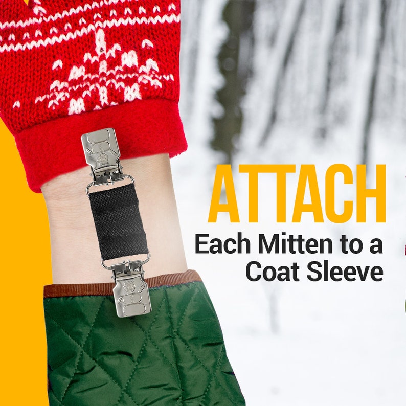 Holdem Elastic Mitten & Glove Clips Kids and Baby Extra - Etsy