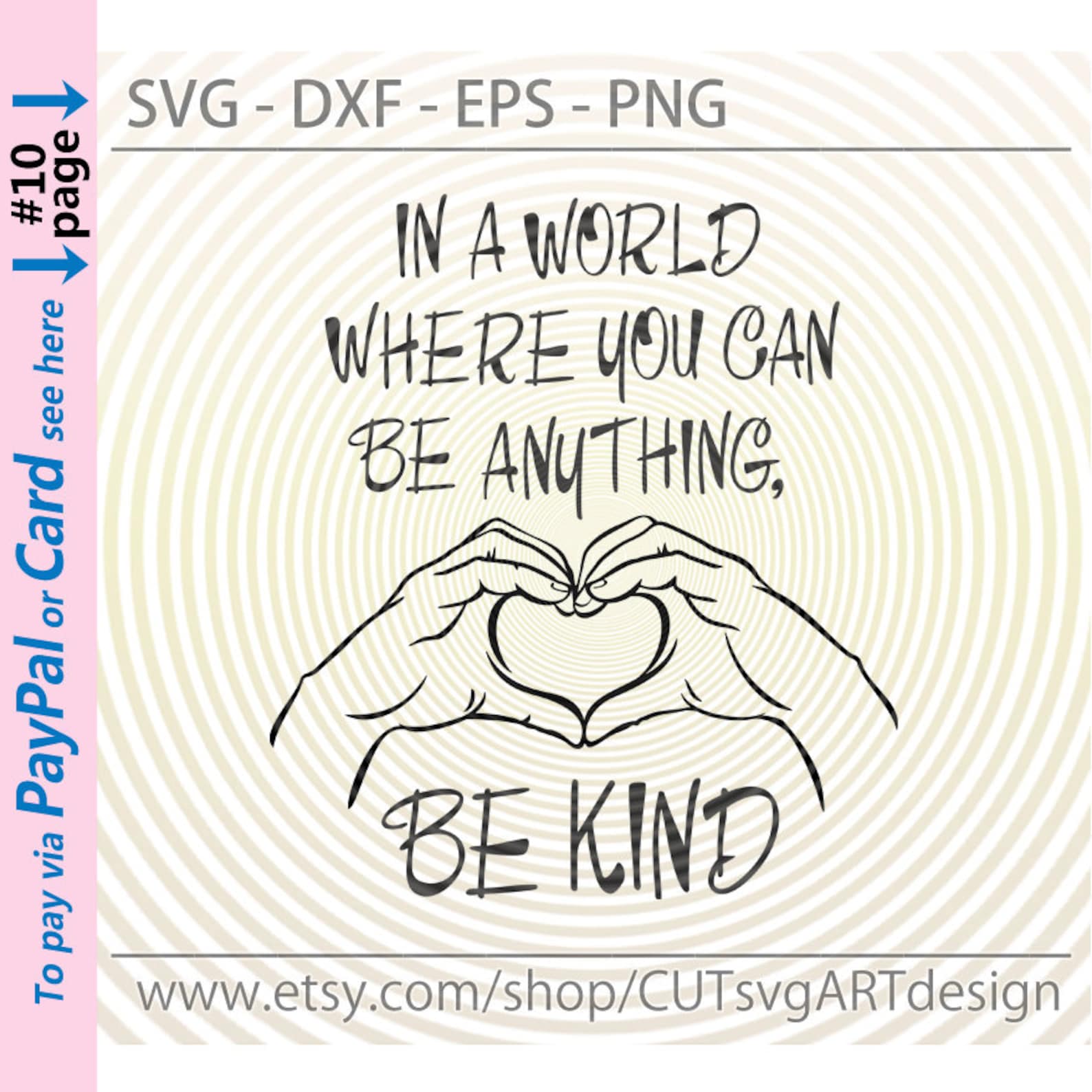 In A World Where You Can Be Anything Be Kind SVG Be Kind Svg | Etsy