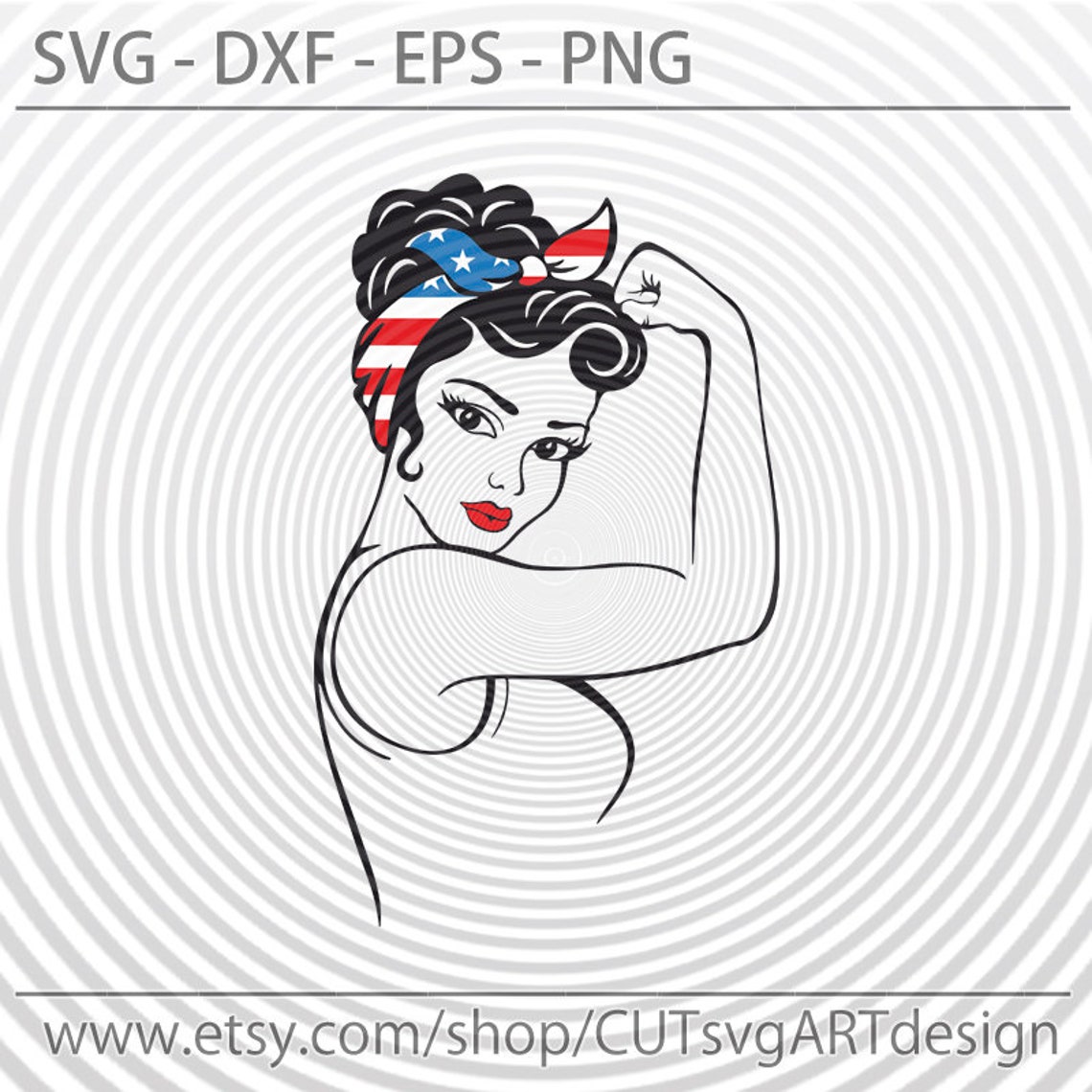 Rosie the Riveter svg patriotic Rosie svg Rosie clipart | Etsy