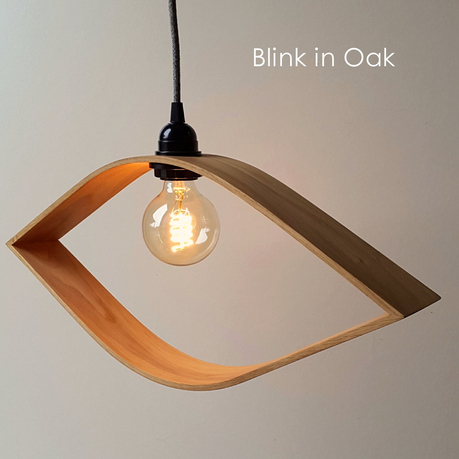 Handmade Steambent Wooden Ceiling Pendant Light in Oak or Ash. - Etsy