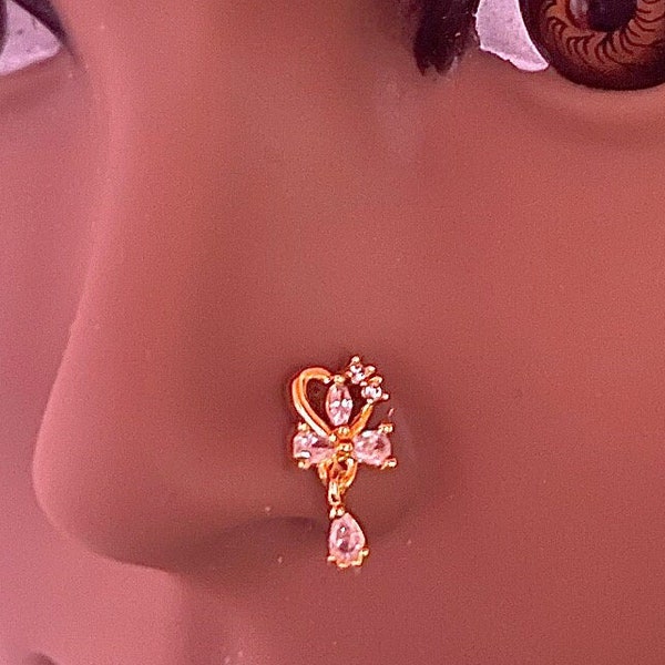 Dangling Nose Ring - Etsy