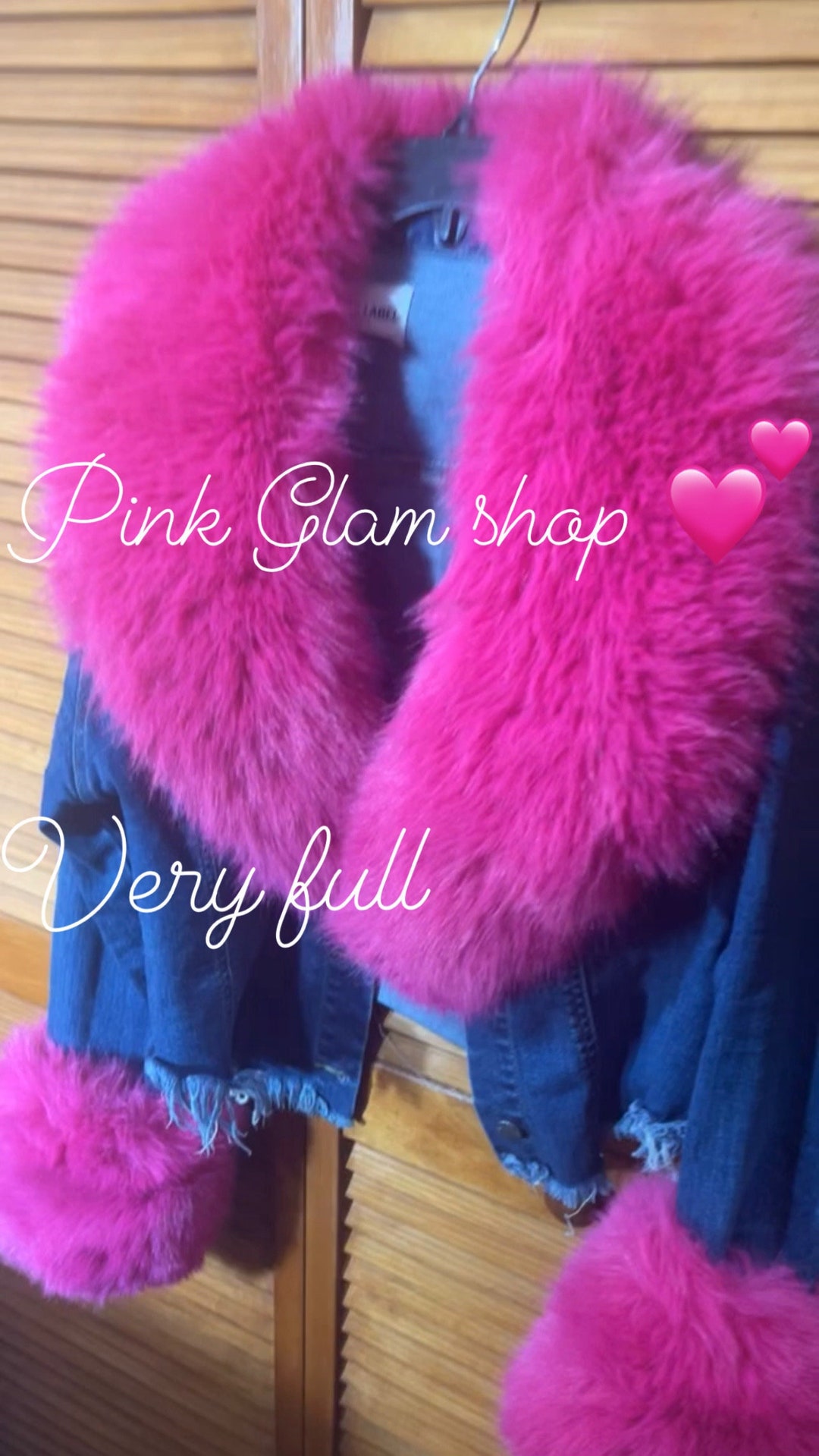Extra Fluffy Pink Faux Fur Collar and Cuff Set, Brown Faux Fur Collar ...