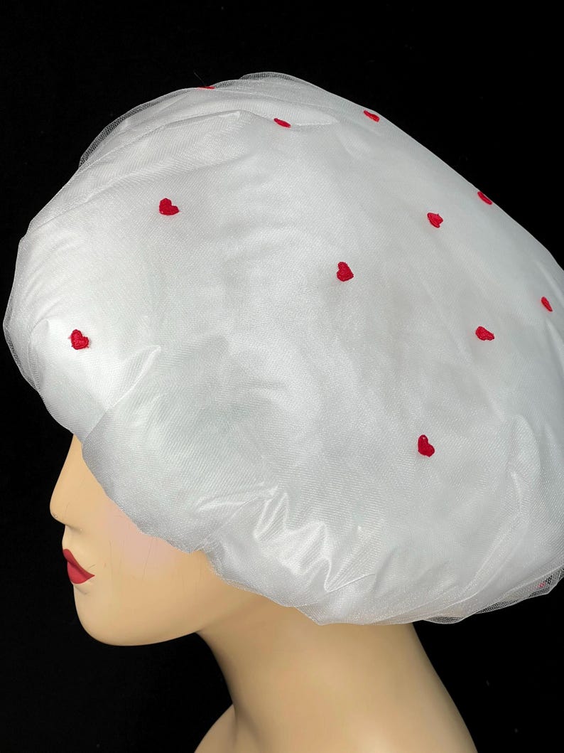 Hearts Designer Shower Cap! - Etsy