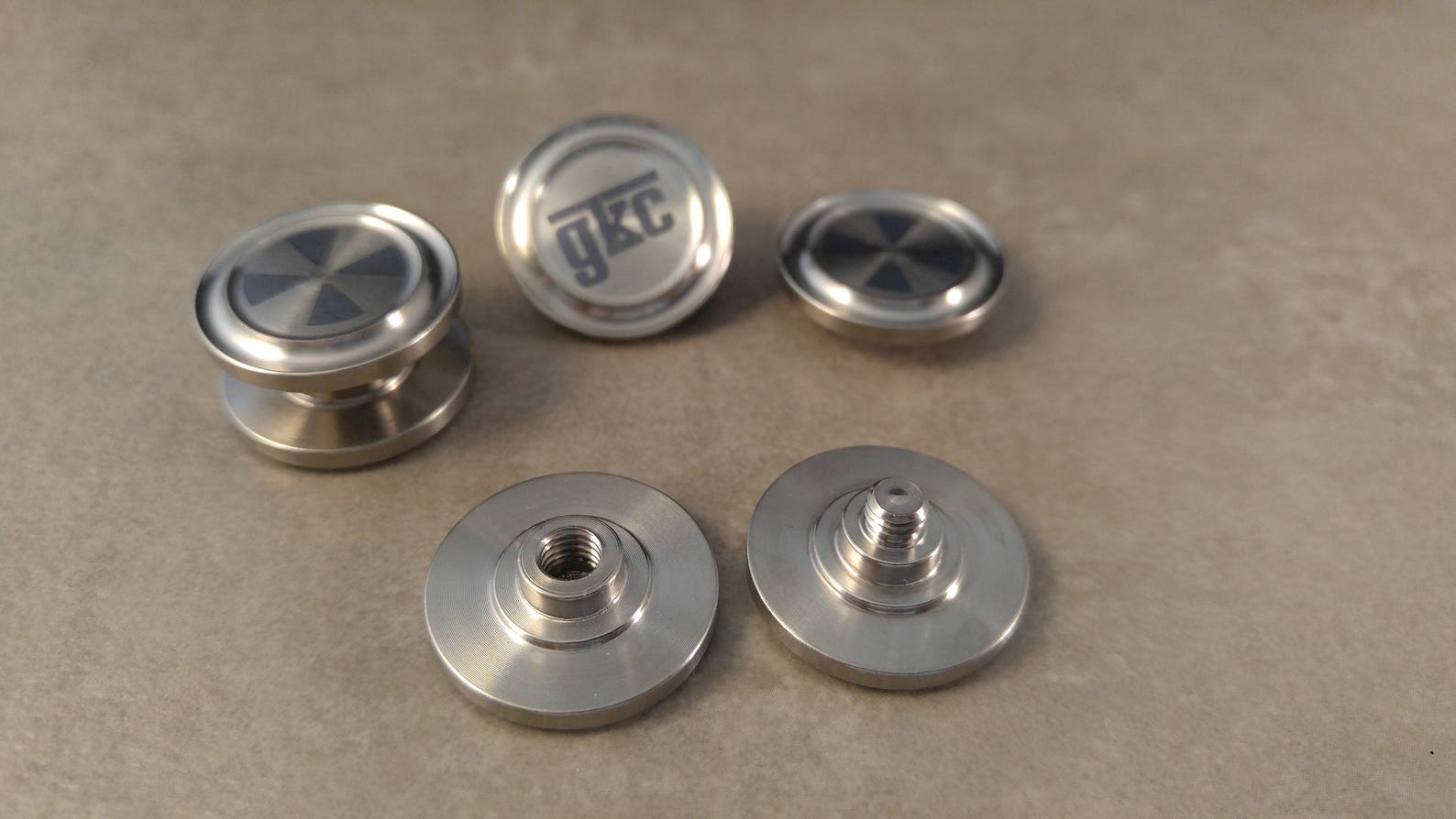 Titanium Fidget Toy Button - Etsy