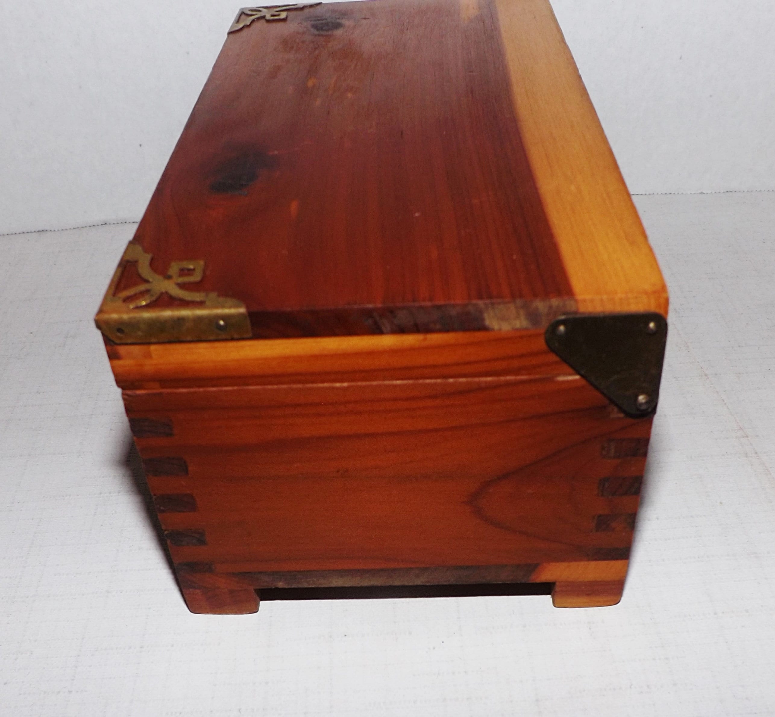 Vintage Small Cedar Chest Wood Box for Jewelry Trinkets Keepsakes ...