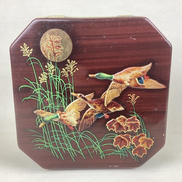 Tin With Birds - Etsy
