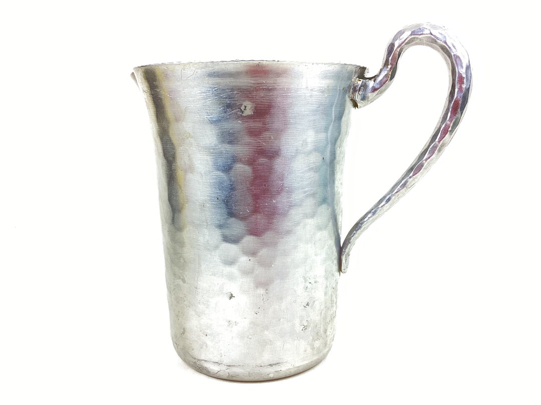 Everlast Hand Forged Metal Water Pitcher, Hammered Aluminum - Etsy