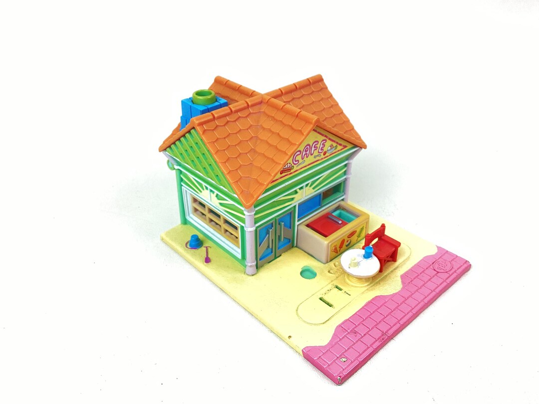Vintage 1993 Polly Pocket Beach Cafe, Pollyville Collection, Bluebird ...