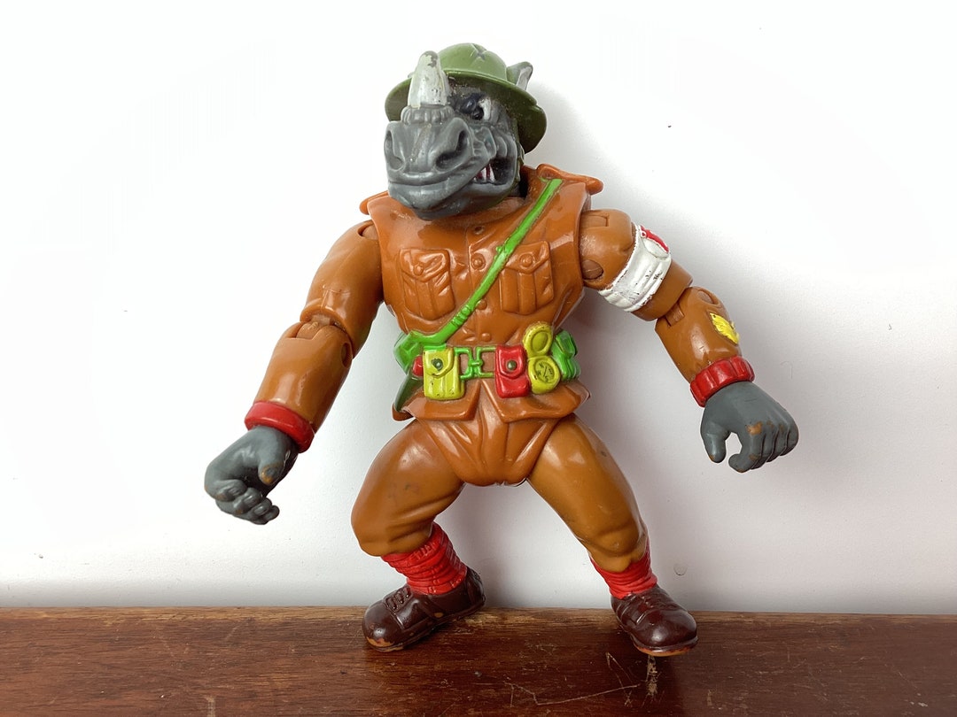 1992 TMNT Mutant Military Rocksteady, Playmates Ninja Turtles Action ...
