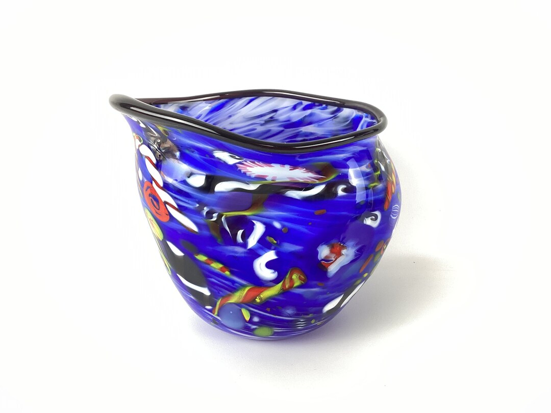 Arthur Allison Art Glass Vase, Vintage Artisan Glass - Etsy