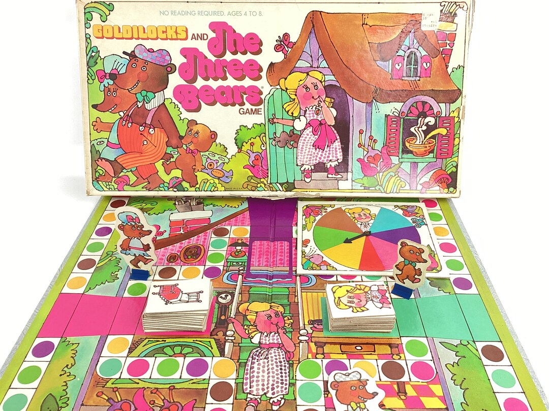 1972 Goldilocks and the Three Bears Board Game, Vintage Board Game - Etsy