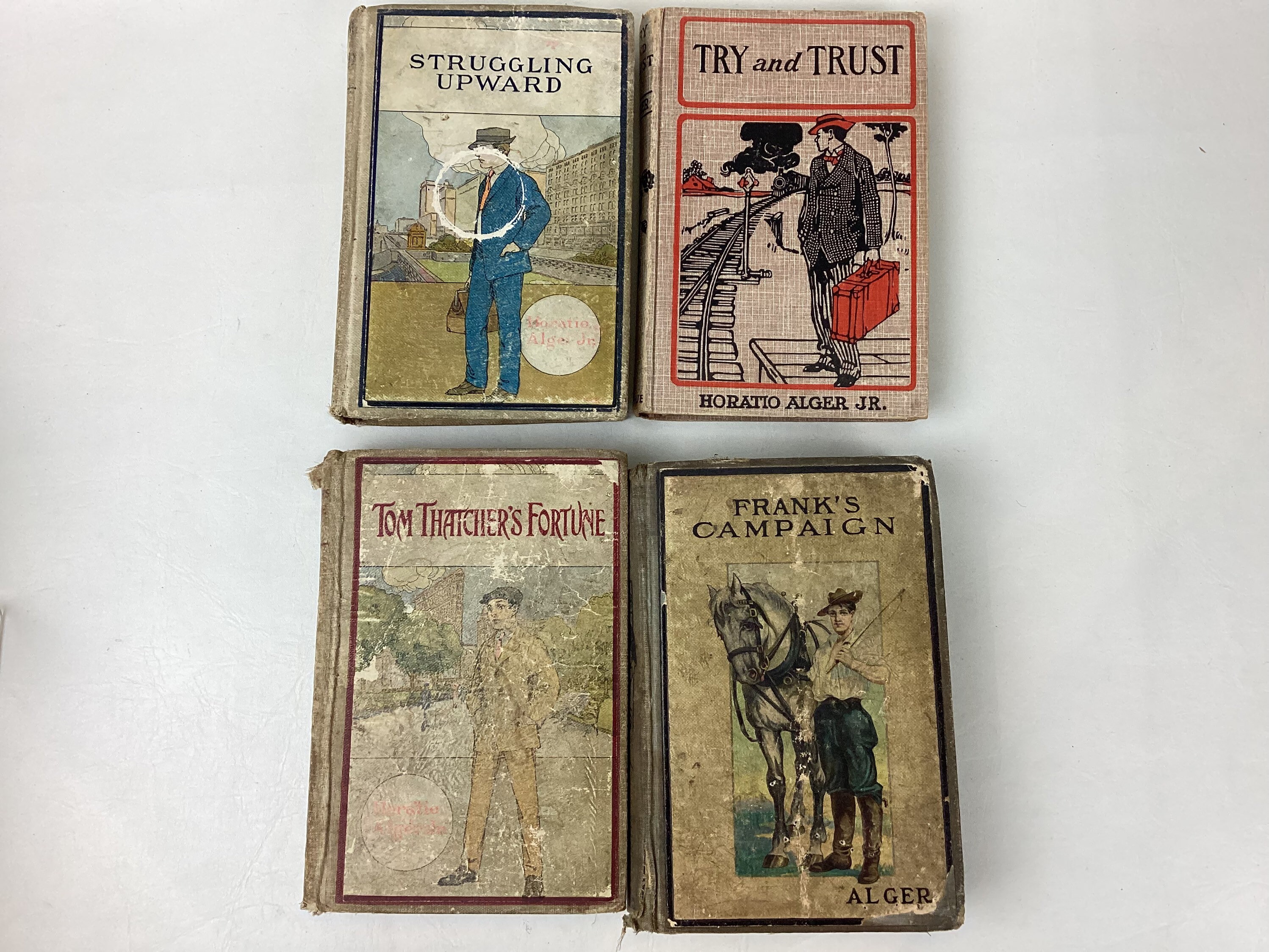Horatio Alger Jr Set of 4 Books Franks Campaign Try and - Etsy
