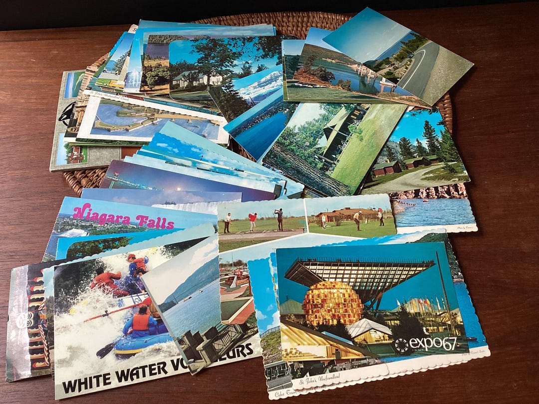 Vintage Canadian Postcards, Lot of Over 50 - Etsy