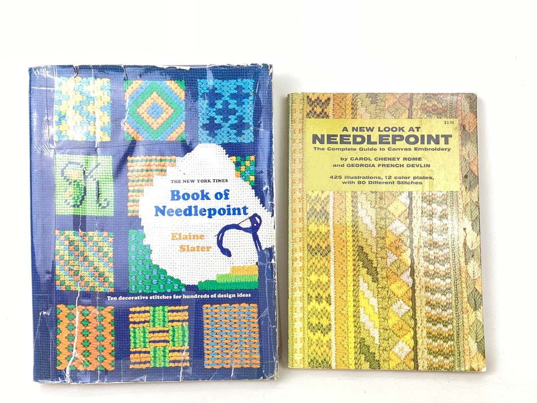 Pair of 1970s Needlepoint Books, the New York Times Book of Needlepoint ...