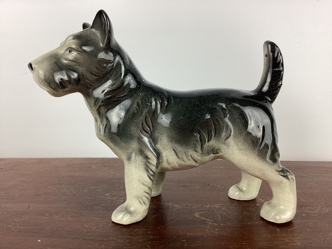 Vintage Terrier Dog Figurine, Japan Ceramic Dog - Etsy