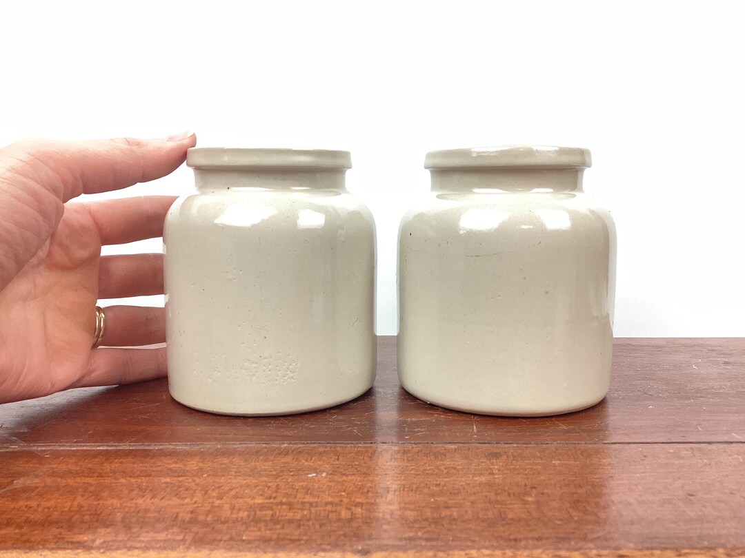 Your Choice-small Vintage Stoneware Jar, Vintage Mustard Jar, Stoneware ...