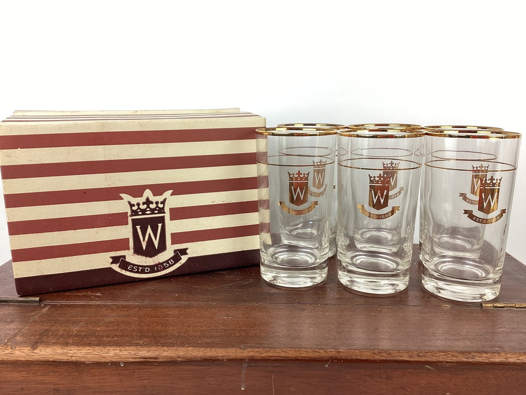 Set of 6 Canadian Club Vintage High Ball Glasses With Original Box - Etsy