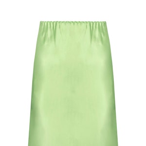 Pale Green Half Slip, Green Silk Slip Skirt, Silk Slip, Green Petticote ...