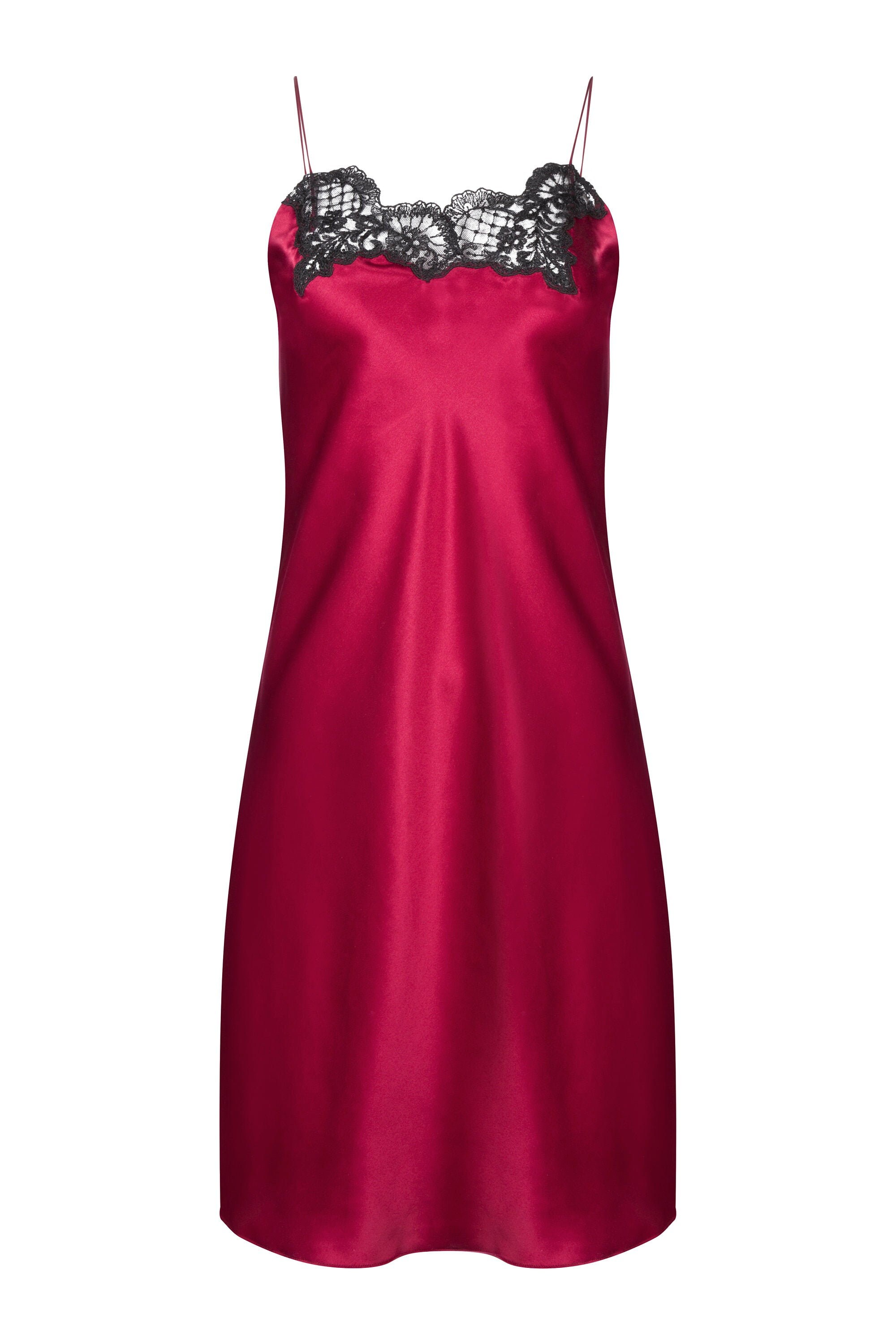 Deep Red Silk Slipdress Silk Slip Red Nightdress Ruby Silk - Etsy