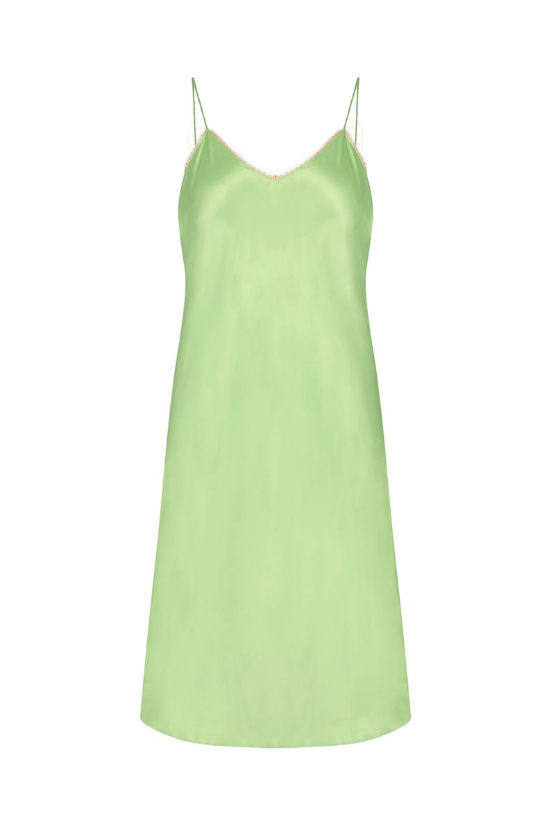 Emerald Green Silk Short Slip Silk Slip Green nightgown | Etsy Emerald Green Silk Short Slip Silk Slip Green nightgown | Etsy