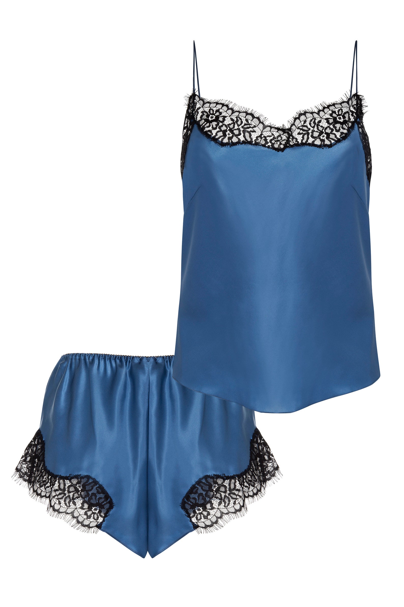 Ocean Blue French Knickers, Silk Panties, Royal Blue Panties, Burlesque ...