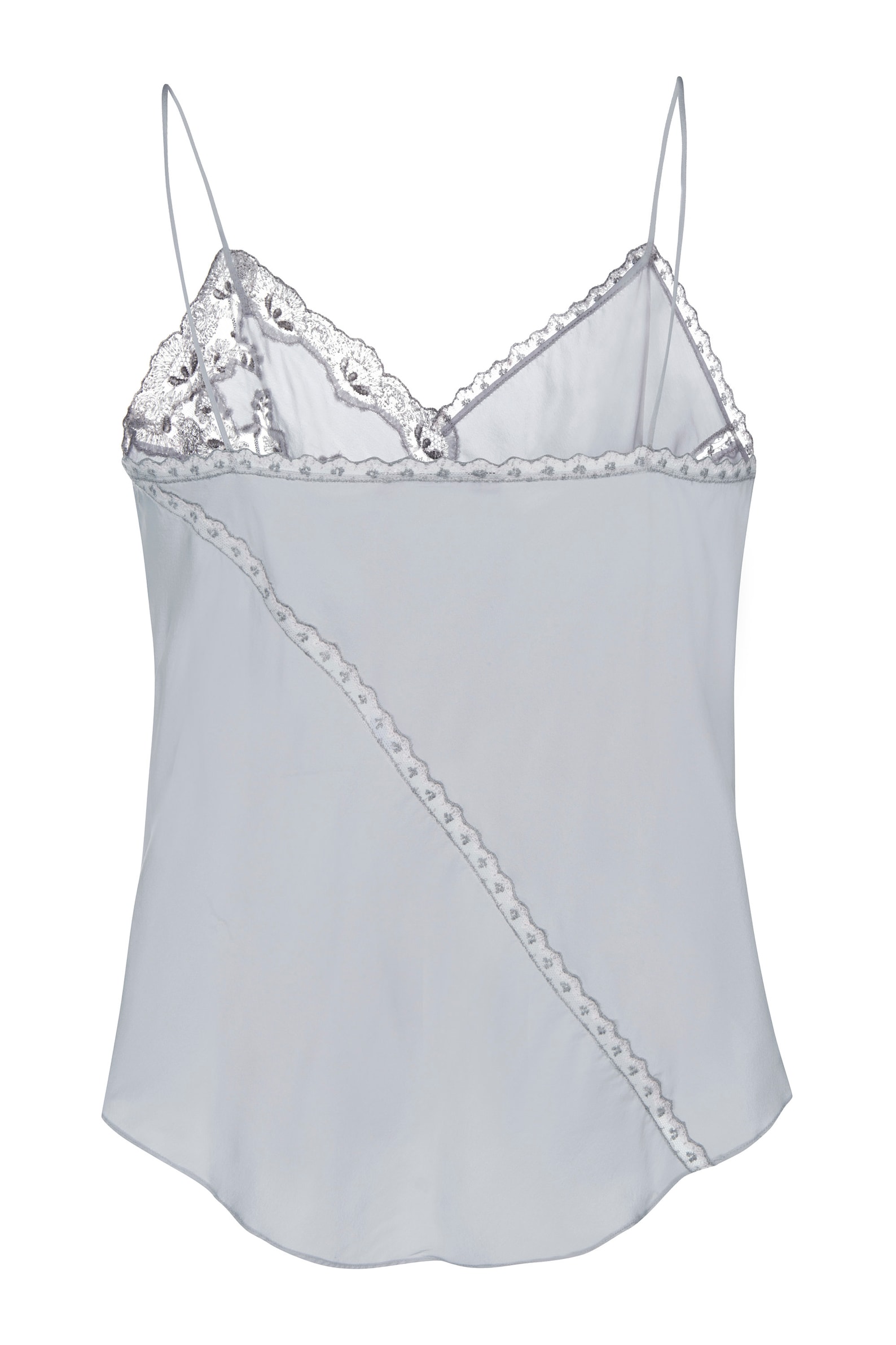 Silver Grey Camisole, Silk Camisole, Crepe De Chine Camisole, Silk Vest ...