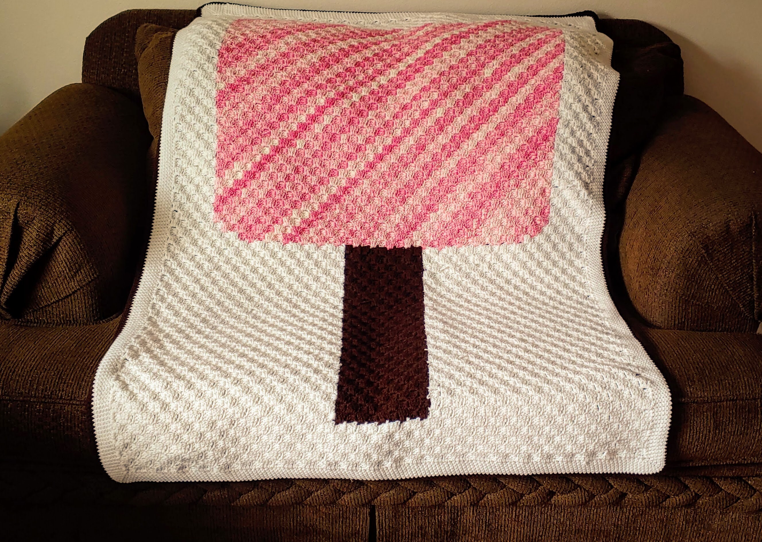 Crochet PATTERN: Cherry Blossom Flowering Tree Corner to Corner (C2C ...
