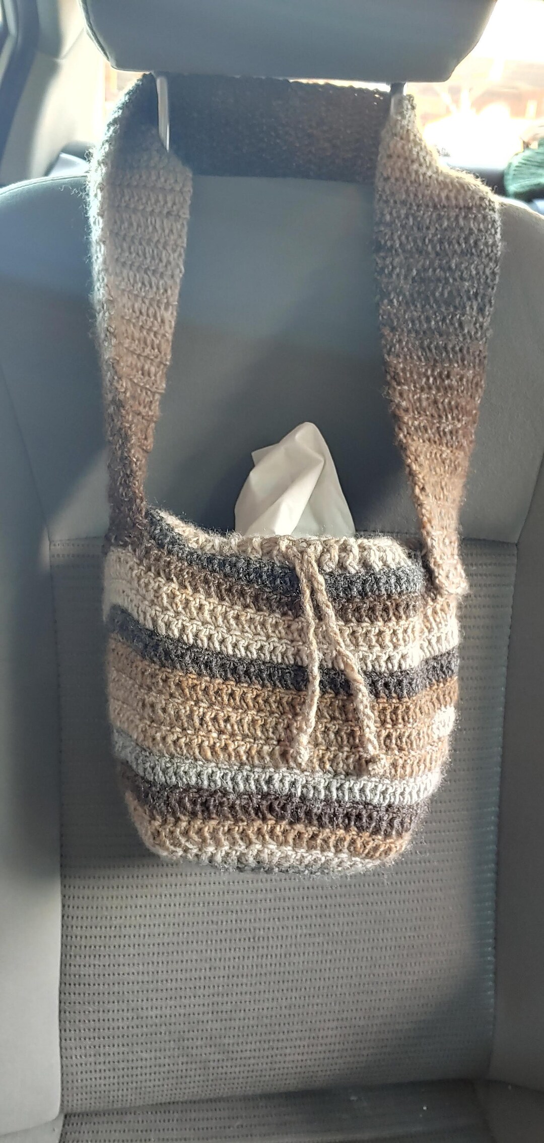 Crochet PATTERN: Square Tissue-box Holder for the Car - Etsy