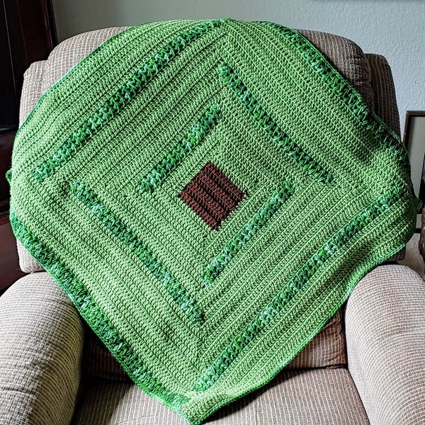 Log Cabin Afghan Crochet Pattern - Etsy