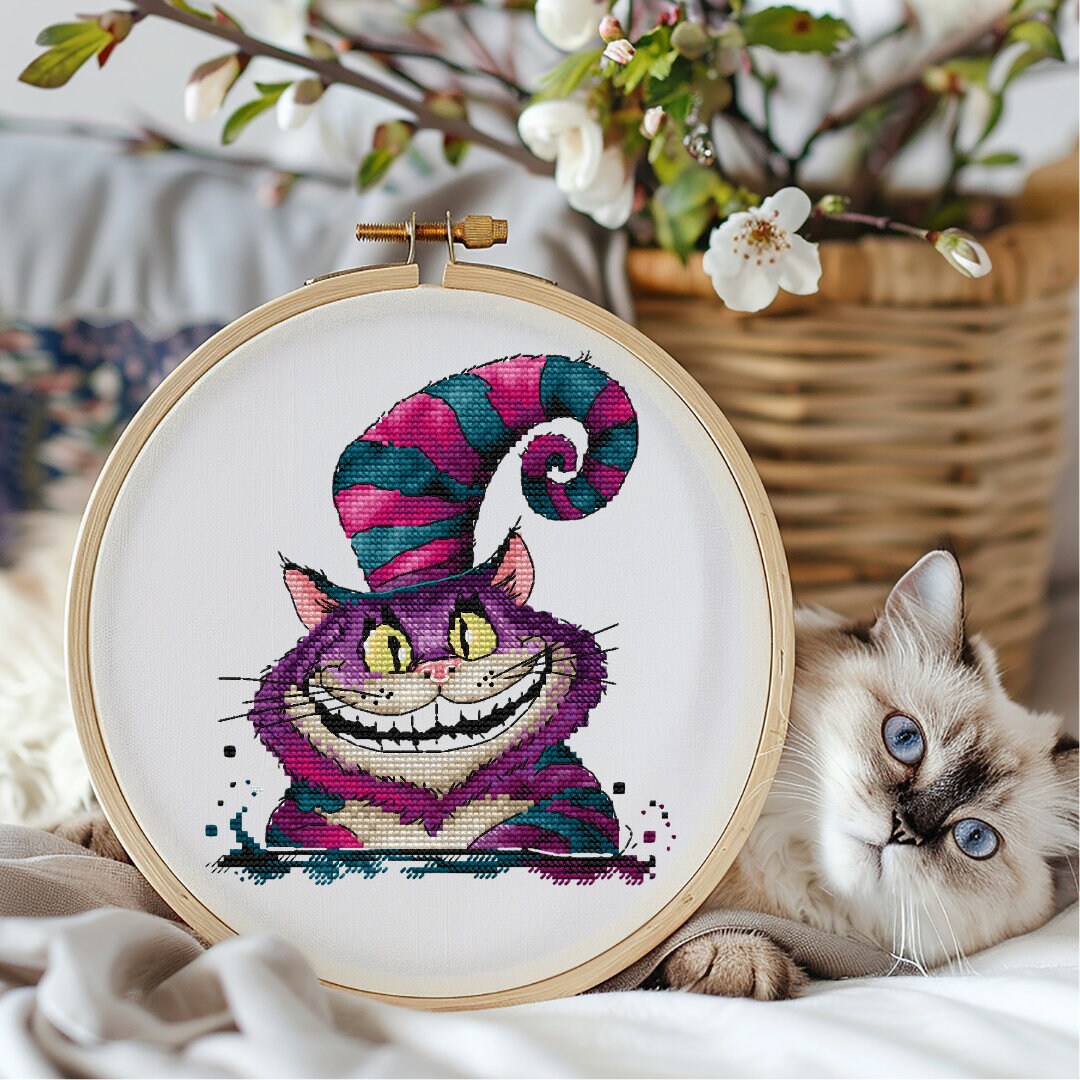 Cute Fairy Cat Cross Stitch Chart - Unique Design for Crafters of All ...