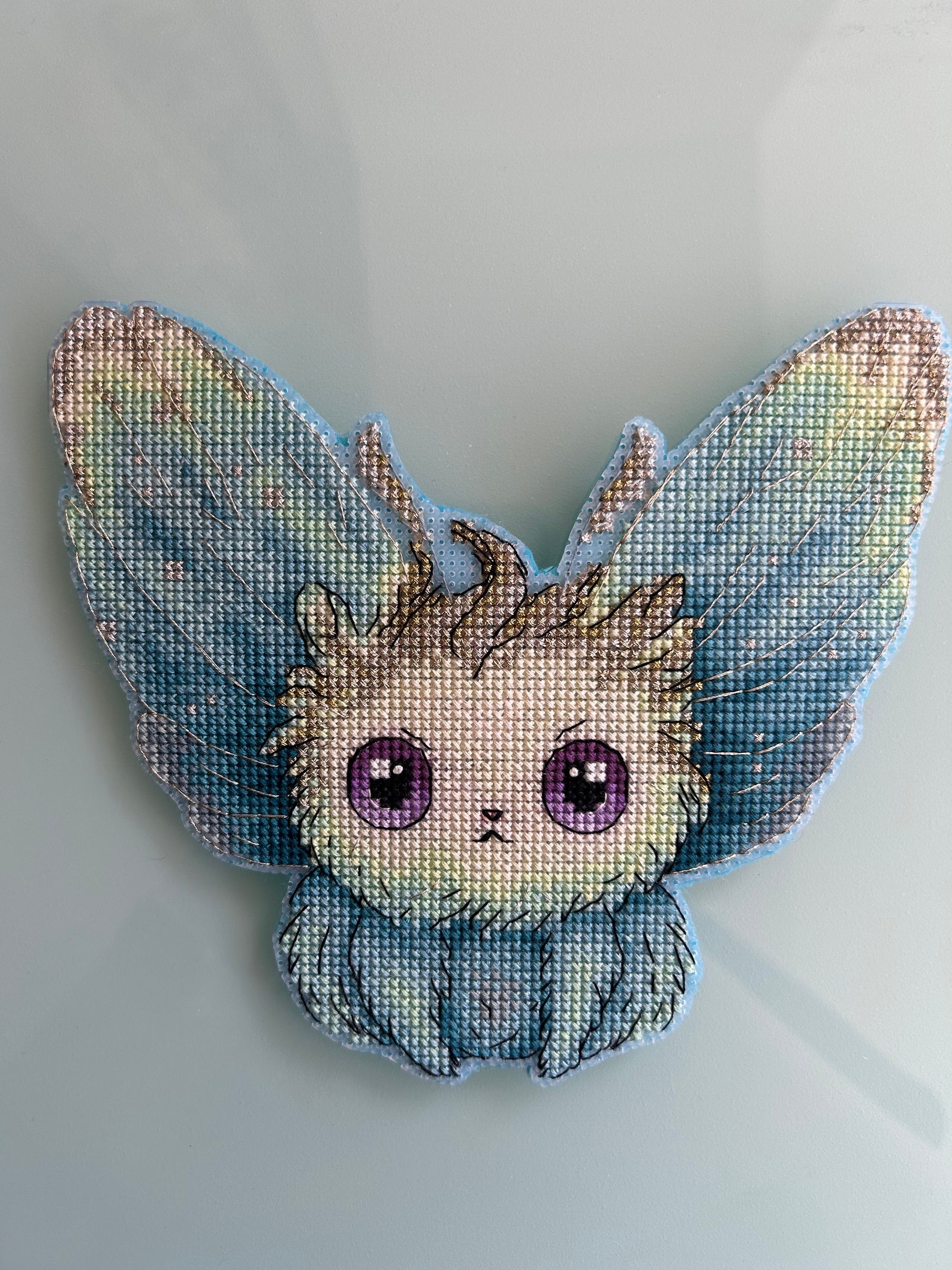 Cross Stitch Pattern Funny Moth, Digital PDF Saga, Whimsical Insect ...