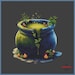 Fancy Cauldron of Witch Potion - DIY Cross Stitch Pattern for Halloween ...