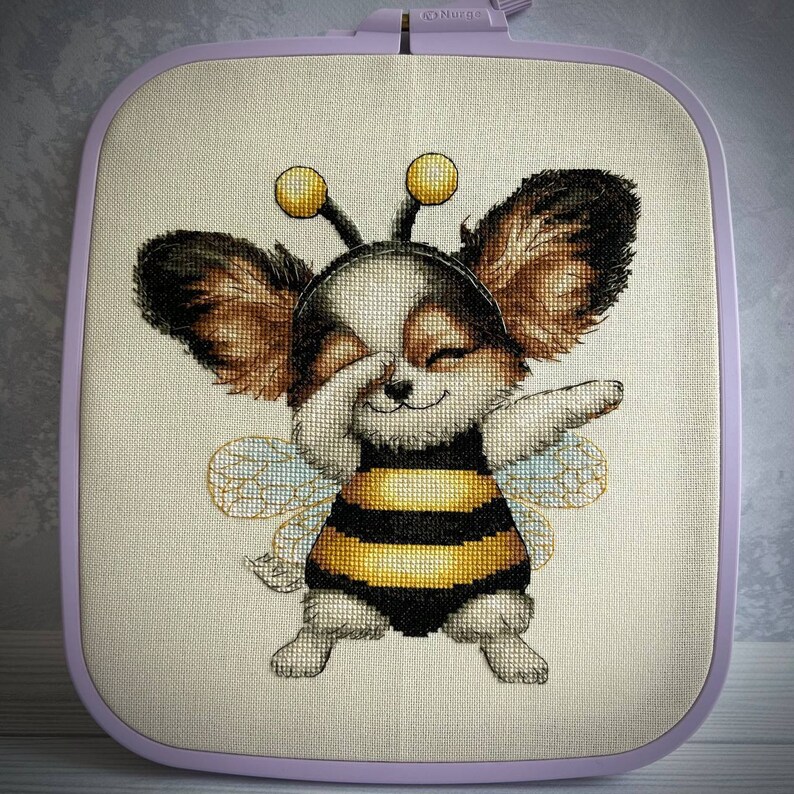 Papillon Dog Cross Stitch Pattern, Butterfly Dog, Digital PDF SAGA, X ...
