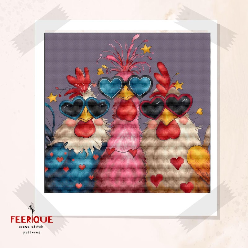 Fancy Animal Cross Stitch - Etsy Canada