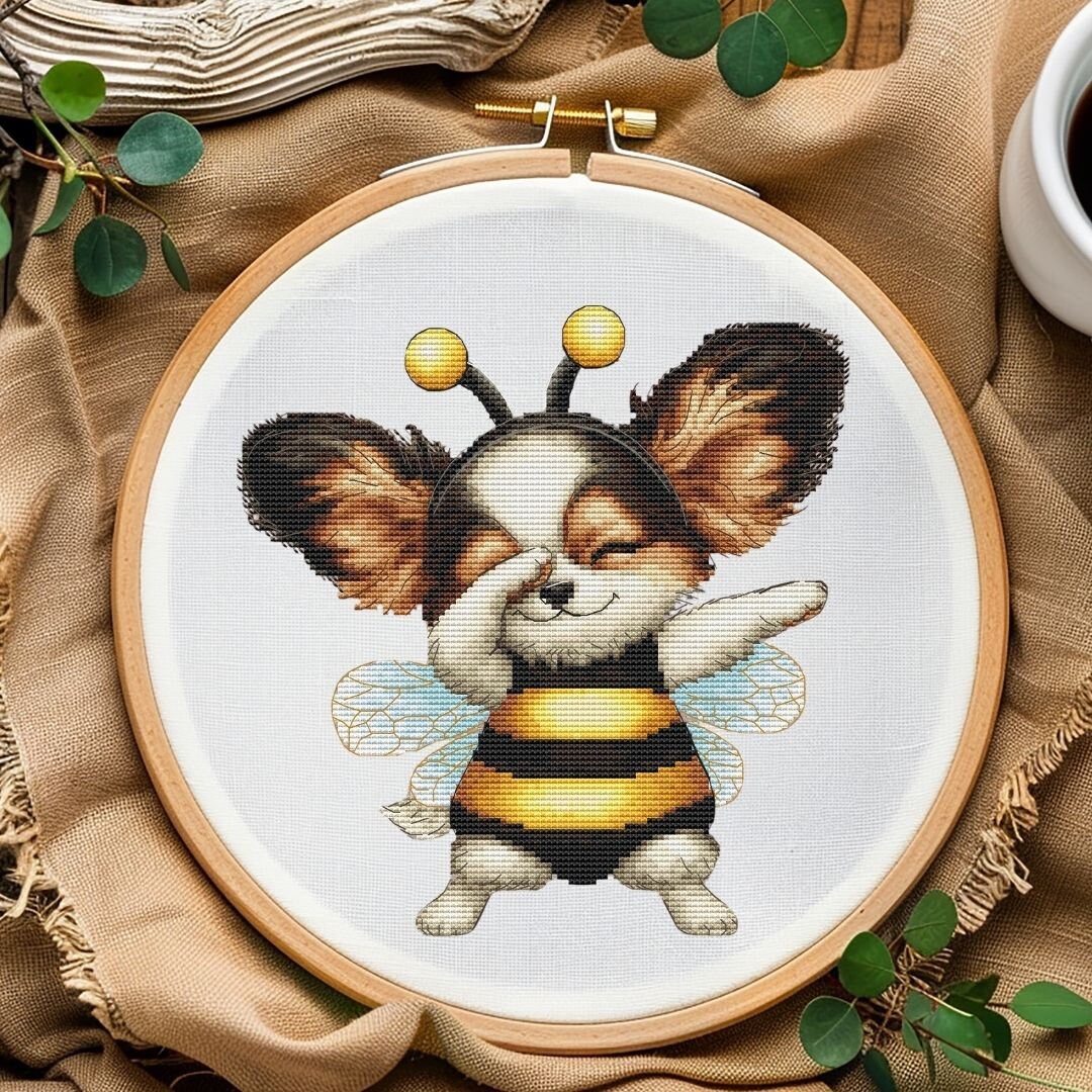 Papillon Dog Cross Stitch Pattern, Butterfly Dog, Digital PDF SAGA, X ...
