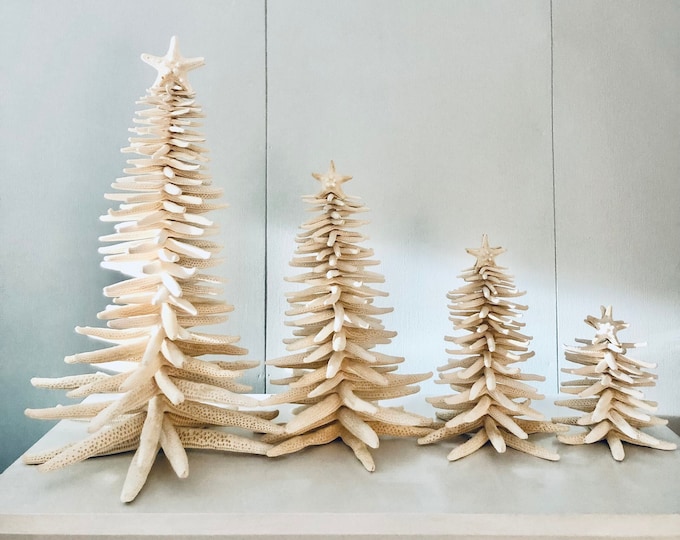 Starfish Christmas Tree-christmas Tree-white Christmas Tree-starfish ...