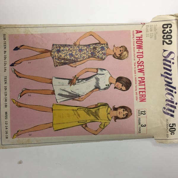 Shift Dress Pattern - Etsy