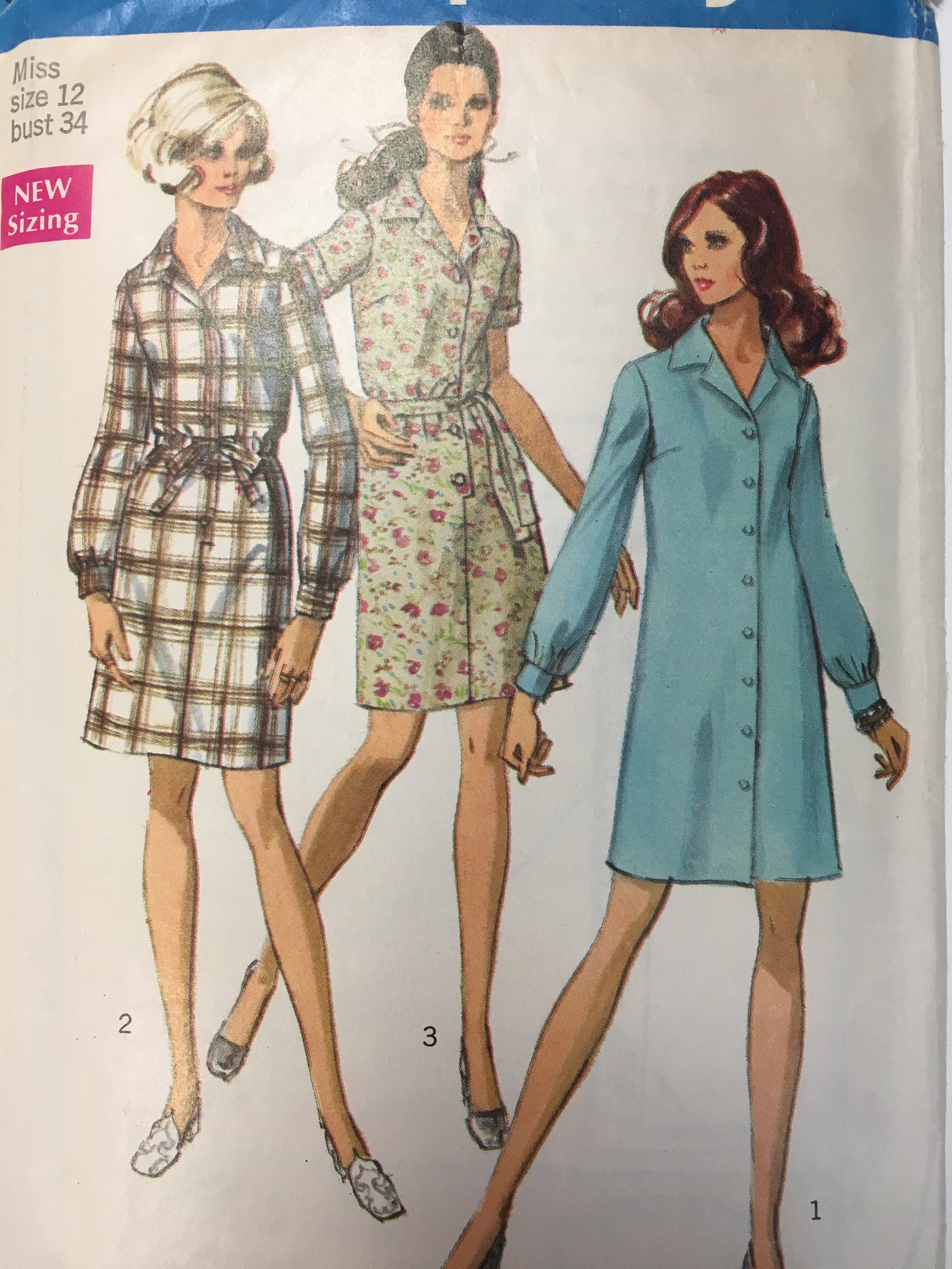 Vintage Simplicity 8294 Sewing Pattern Size 12 Bust 34 - Etsy