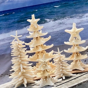 Starfish Christmas Tree Made From Finger Starfish, Perfect for Beach ...