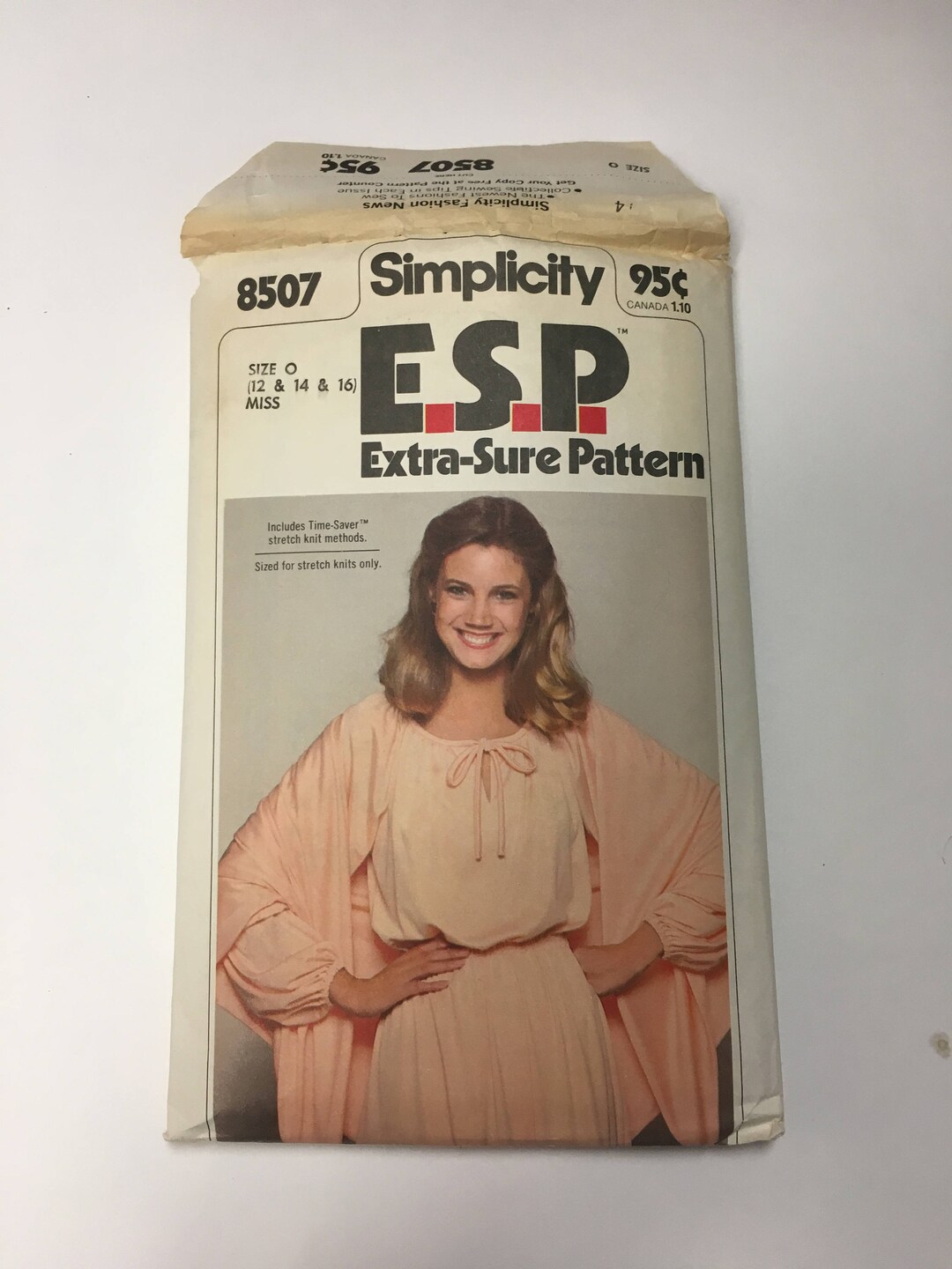 Vintage 70s Retro Maxi Dress Sewing Pattern Simplicity 8507 Pullover ...