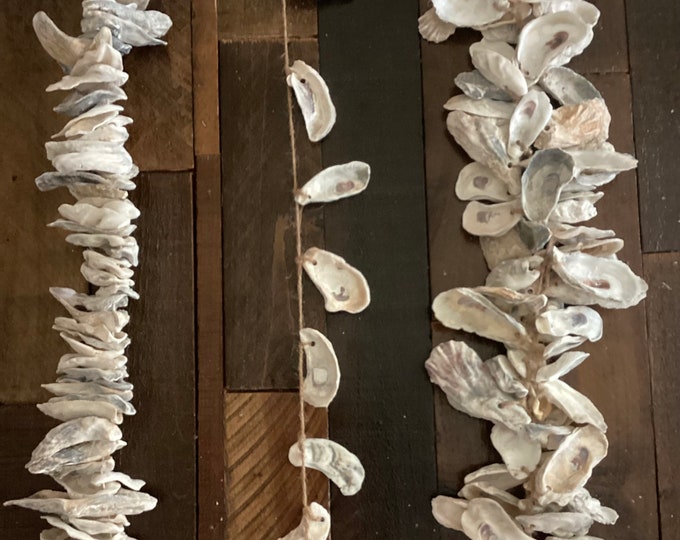 Oyster Shells, Oyster Garland, Table Runner, Oyster Shell Garland ...