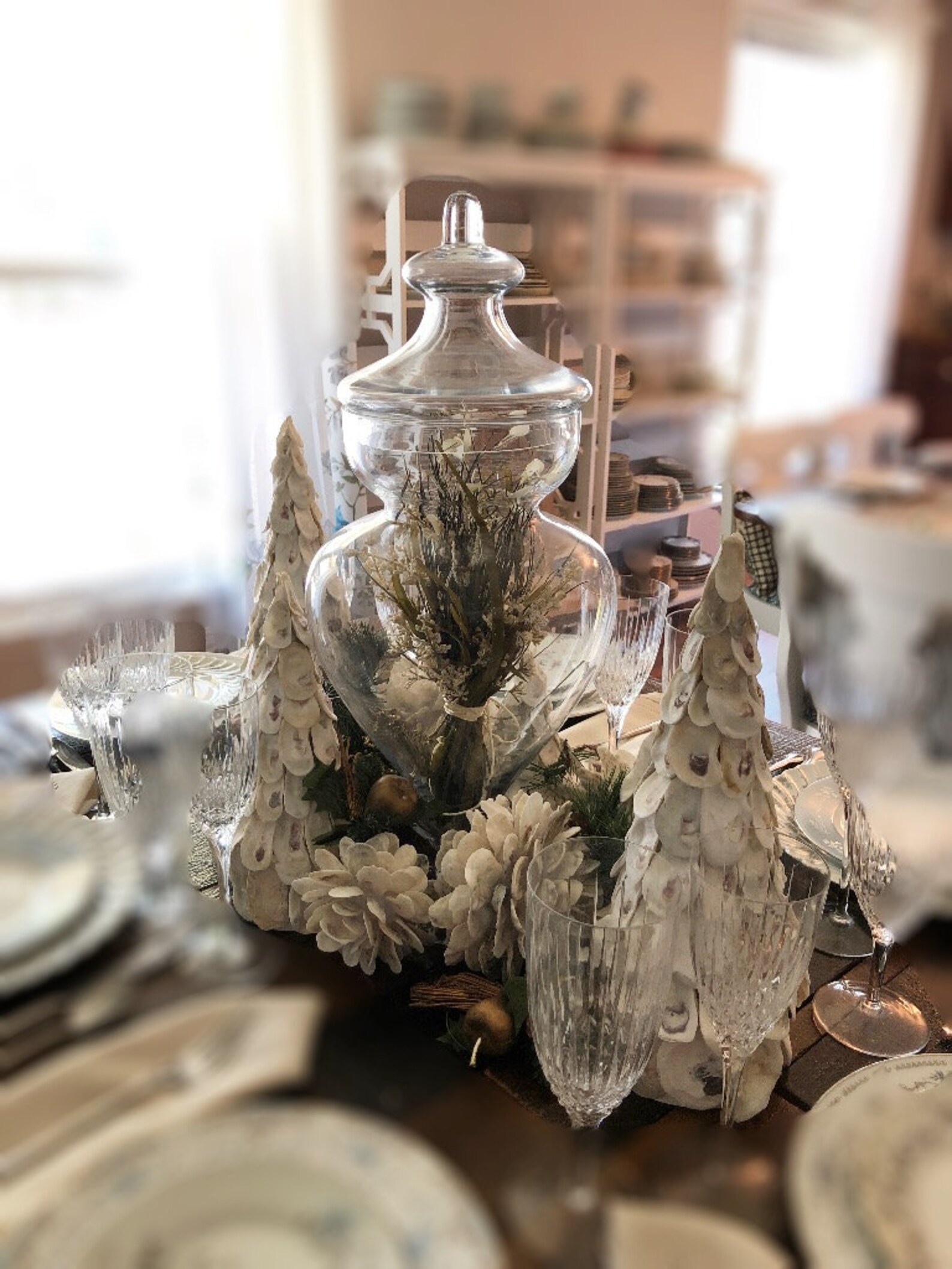 Coastal Christmas Oyster Shell Christmas Trees Individual or - Etsy