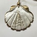 Scallop Shell Christmas Tree Ornament Coastal Christmas Elegant Modern ...