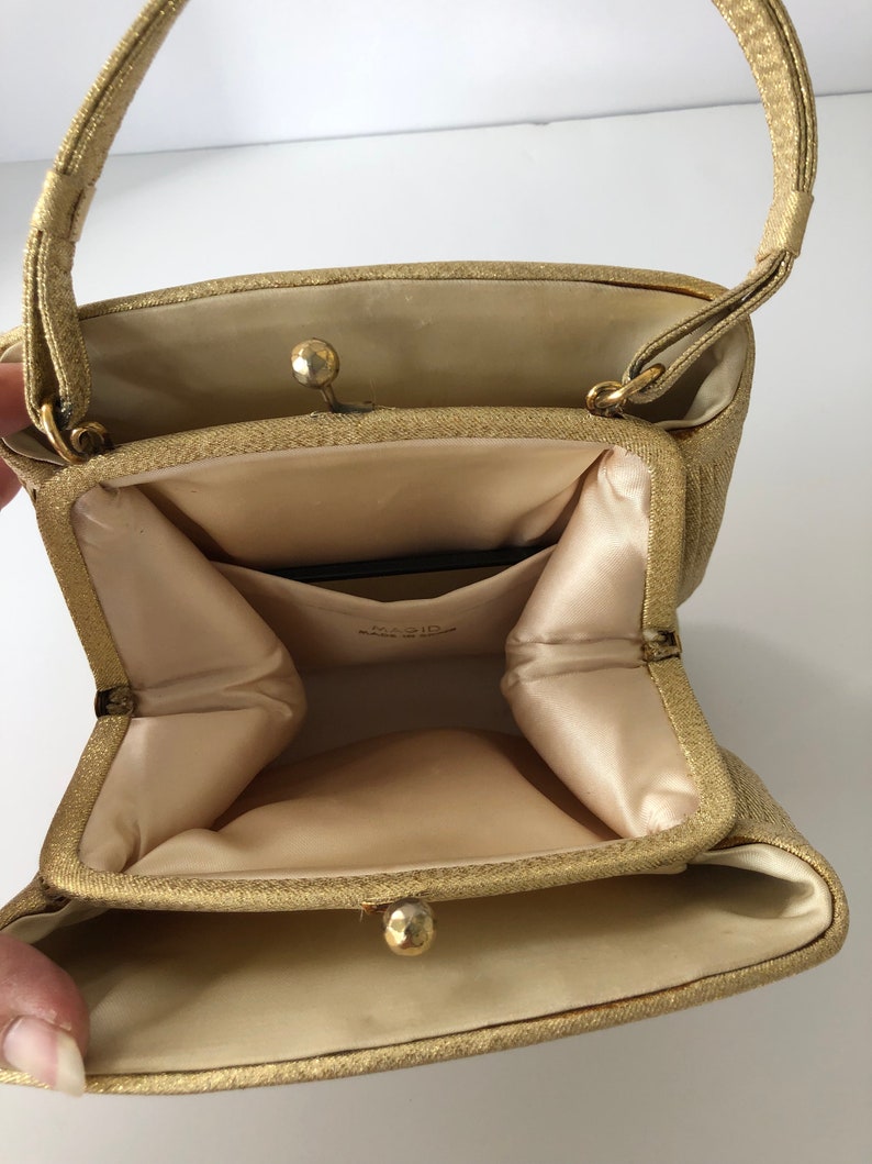 Cute Vintage MAGID Gold Evening Purse Made in Spain - Etsy